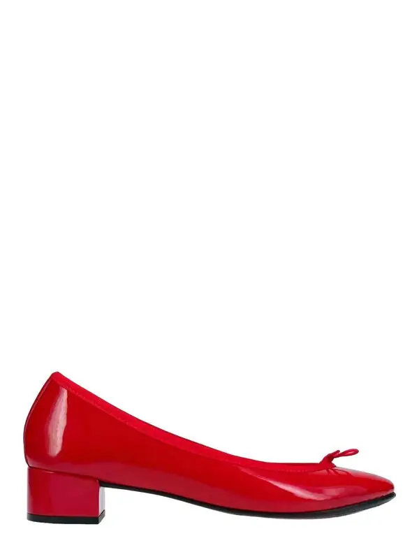 Repetto Bow-detail Block-heel Pumps - Red