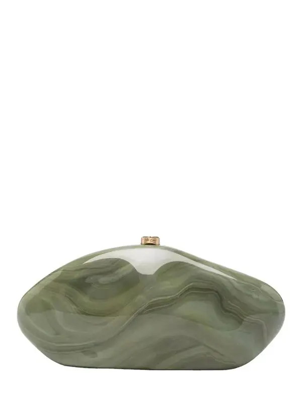Cult Gaia Marble-effect Clutch - Green