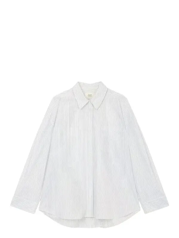 STUDIO TOMBOY Striped Pocket Shirt - White
