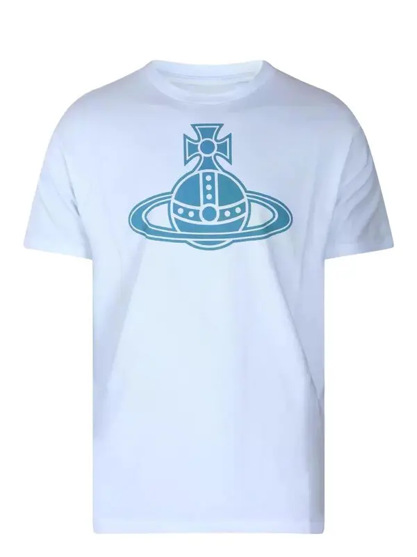 VIVIENNE WESTWOOD Orb-embellished Cotton T-shirt - Blue