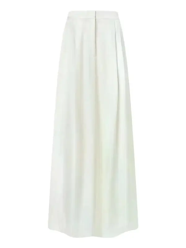 Pinko Pleated Wide-leg Trousers - White