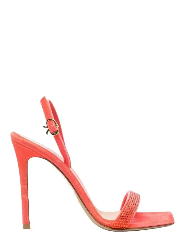 GIANVITO ROSSI 105mm Crystal-embellished Slingback Sandals - Red