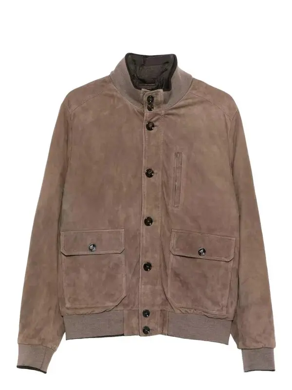 MOORER Button-fastening Flap-pocket Jacket - Brown