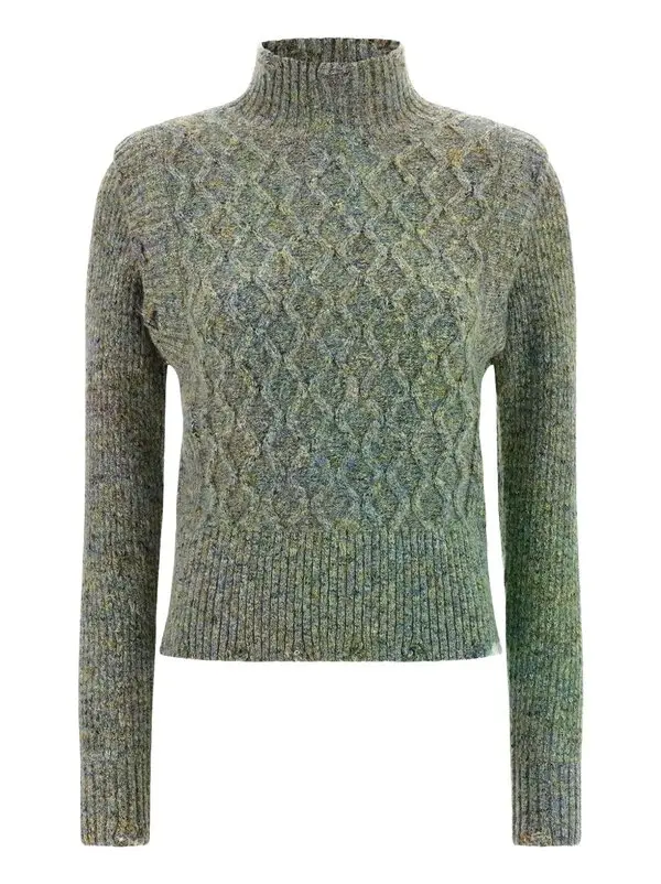 Pinko Cable-knit Turtleneck Sweater - Multicolour