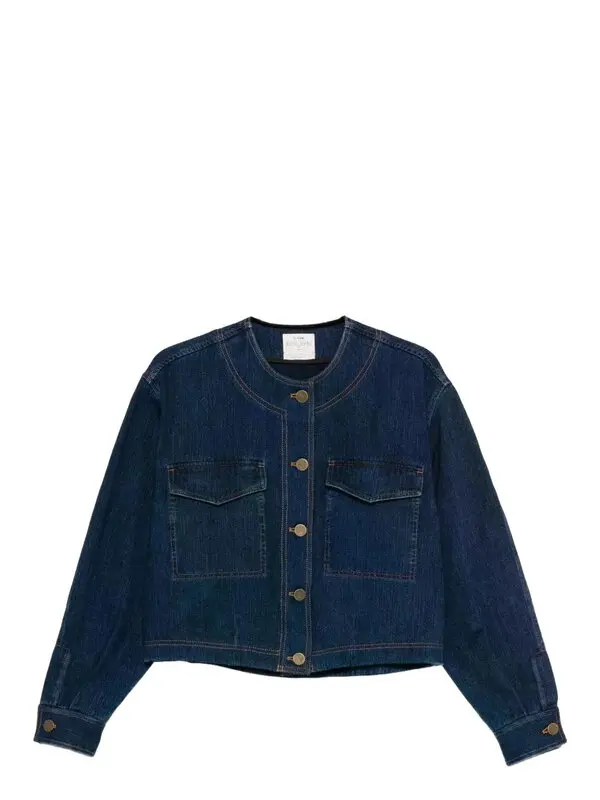 FORTE_FORTE Button-front Jacket - Blue