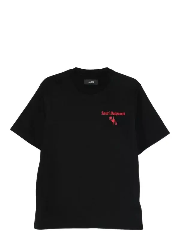 Amiri Hollywood Logo-print T-shirt - Black