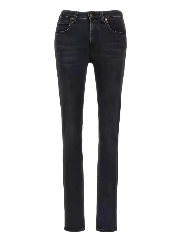 Roberto Cavalli Faded Skinny Jeans - Black