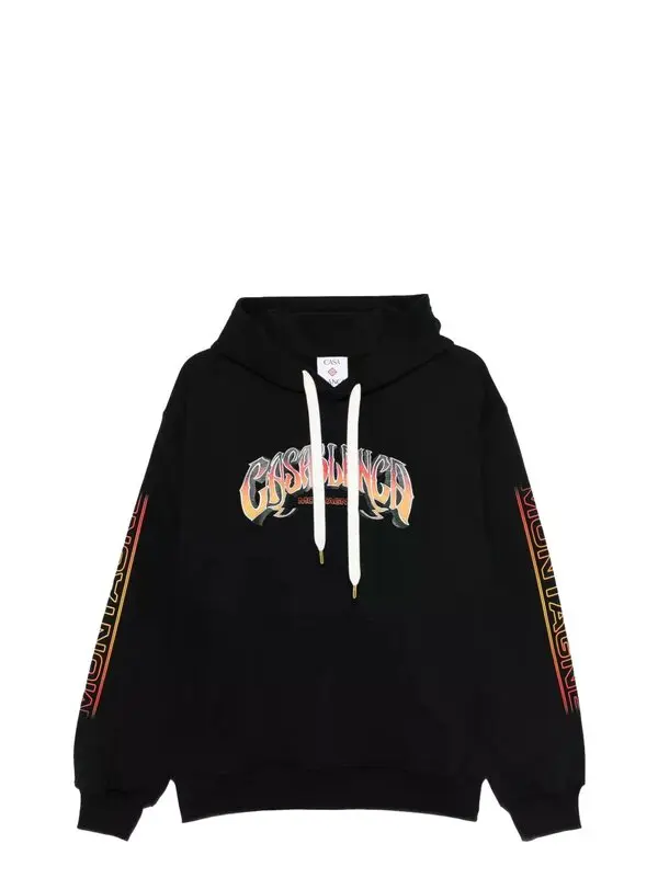 Casablanca Logo Hoodie - Black