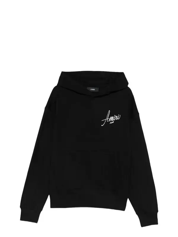 Amiri Embroidered Hoodie - Black