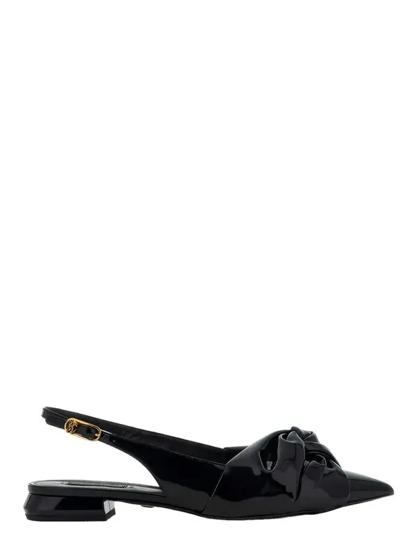 Roberto Cavalli Le Pettegole Slingback Flats - Black