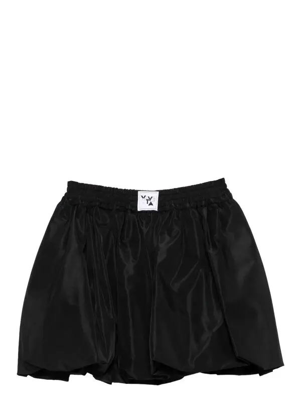 Vivetta Bubble-hem Mini Skirt - Black