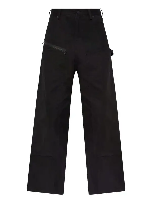 Y3 Cargo-pocket Zip-detail Trousers - Black