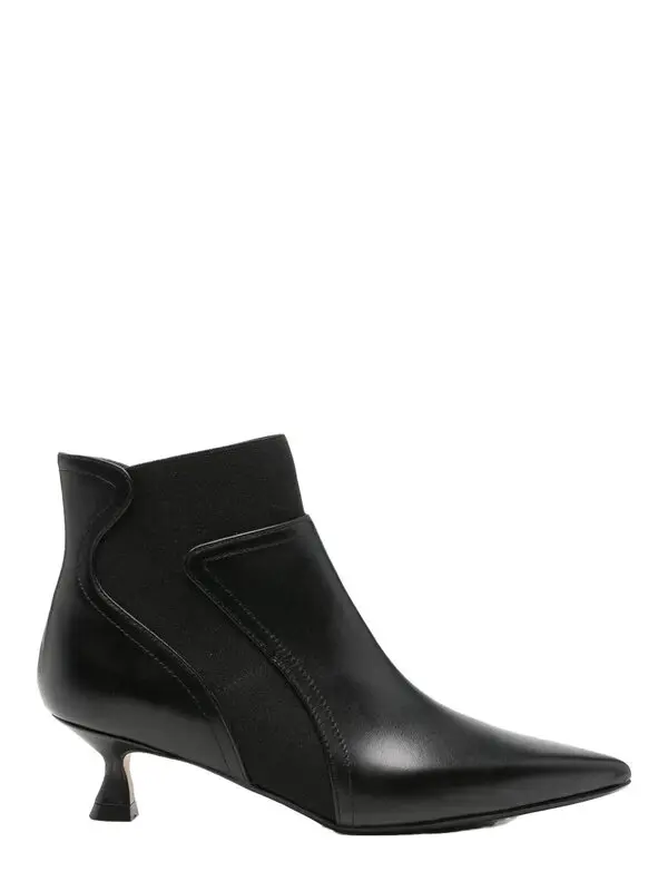 ANNA F. Pointed-toe Boots - Black