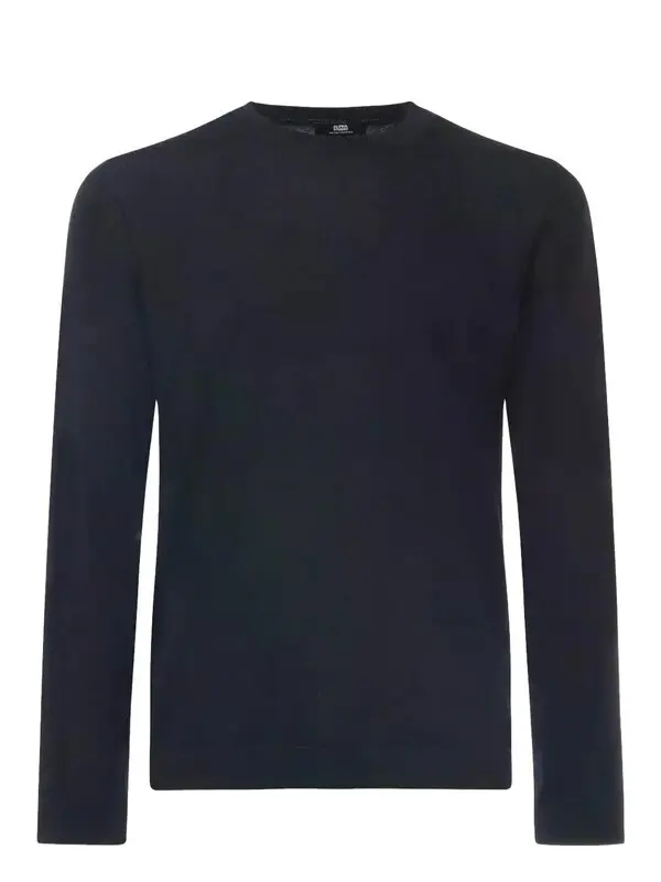 Alpha Studio Long-sleeve Crew-neck Sweater - Blue