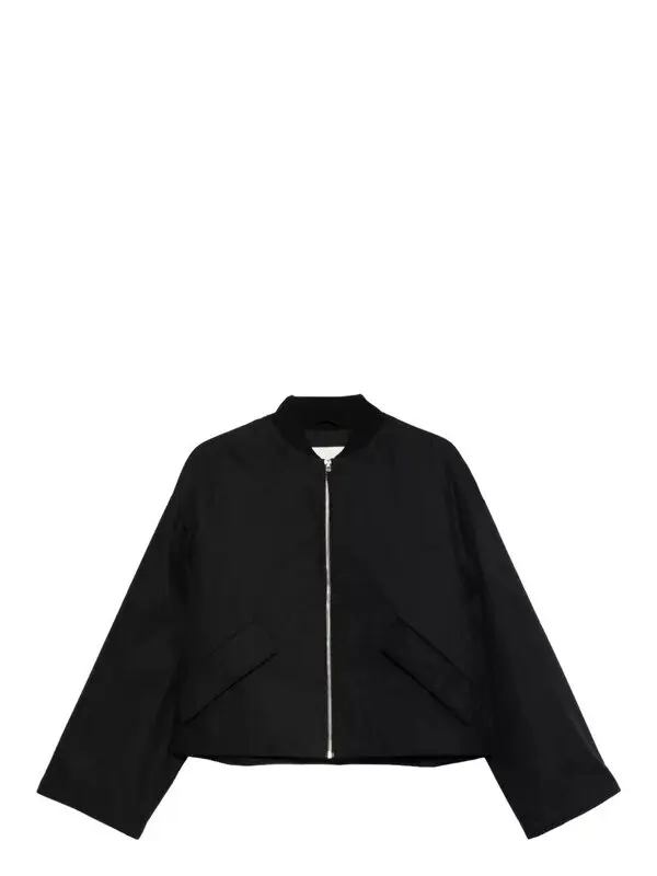 Closed Zip-front Jacket - Black