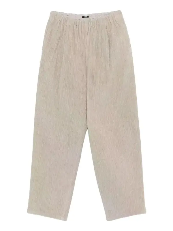 Apuntob Ribbed Trousers With Elastic Waist - Neutrals