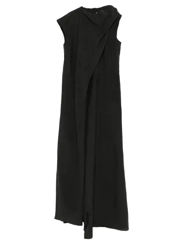 Christian Wijnants Daju Draped Asymmetrical Dress - Black