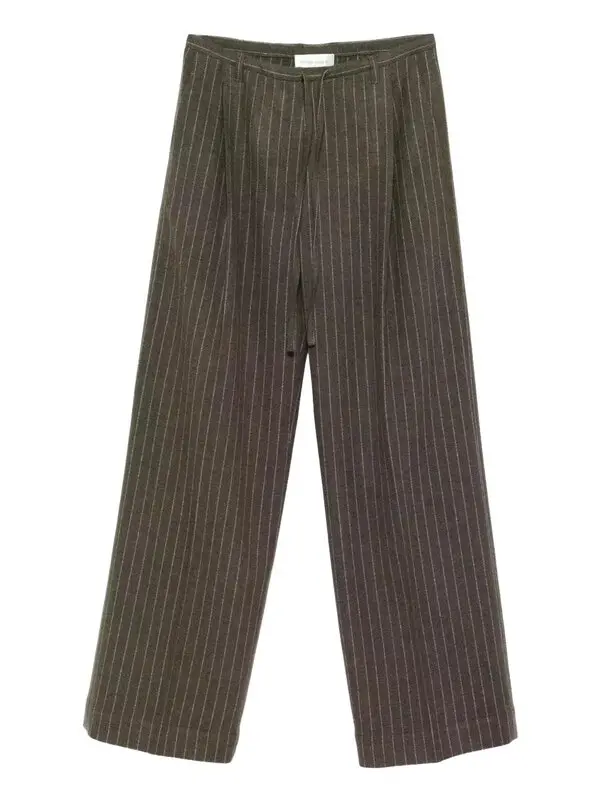 Christian Wijnants Pamir Pinstripe Trousers - Green