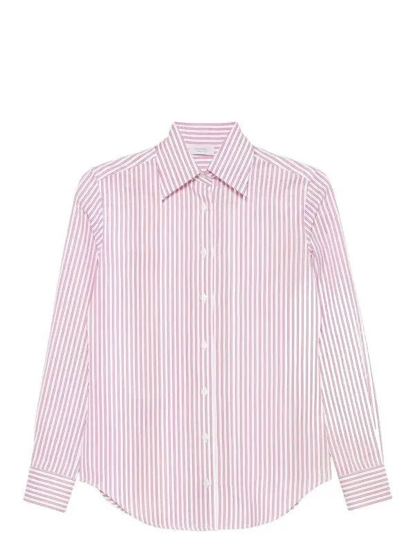 MAZZARELLI Striped Long-sleeve Shirt - White