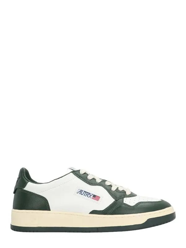 AUTRY Medalist Low Leather Sneakers - Green