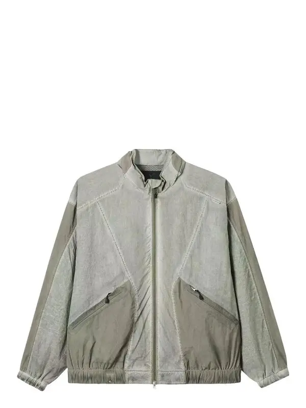 FIVE CM Paneled Zip-up Windbreaker - Grey
