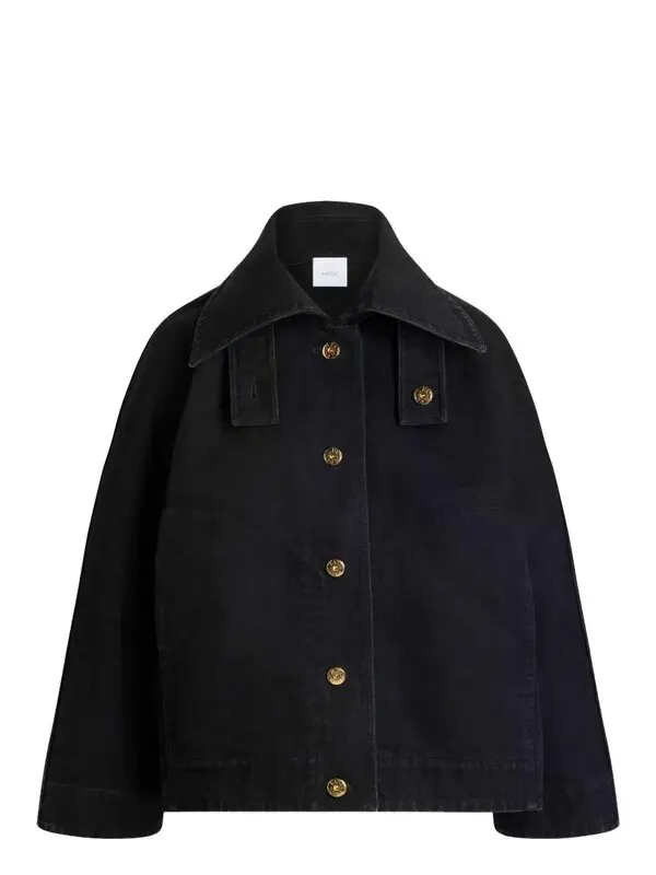 Patou Organic Cotton Denim Jacket - Black