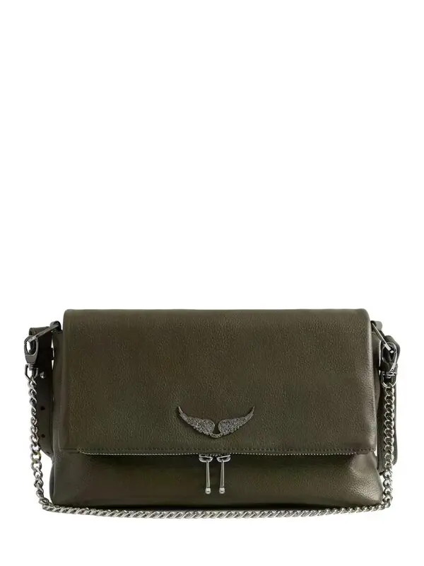 Zadig&Voltaire Rocky Wings Chain-strap Shoulder Bag - Green