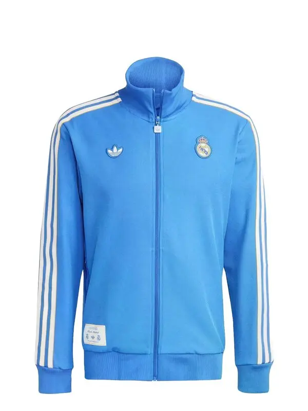 Adidas Real Madrid Zip-up Sweatshirt - Blue