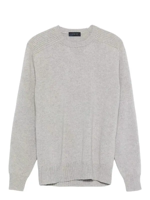 Sease Ribbed-panel Sweater - Grey