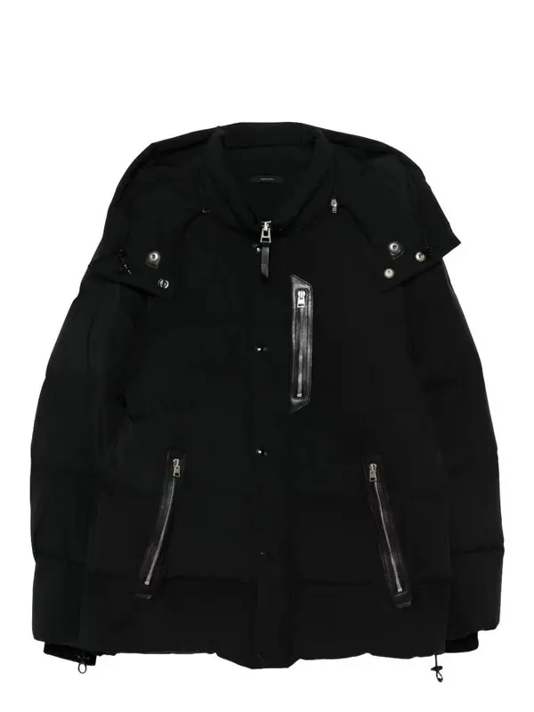 TOM FORD Hooded Puffer Jacket - Black