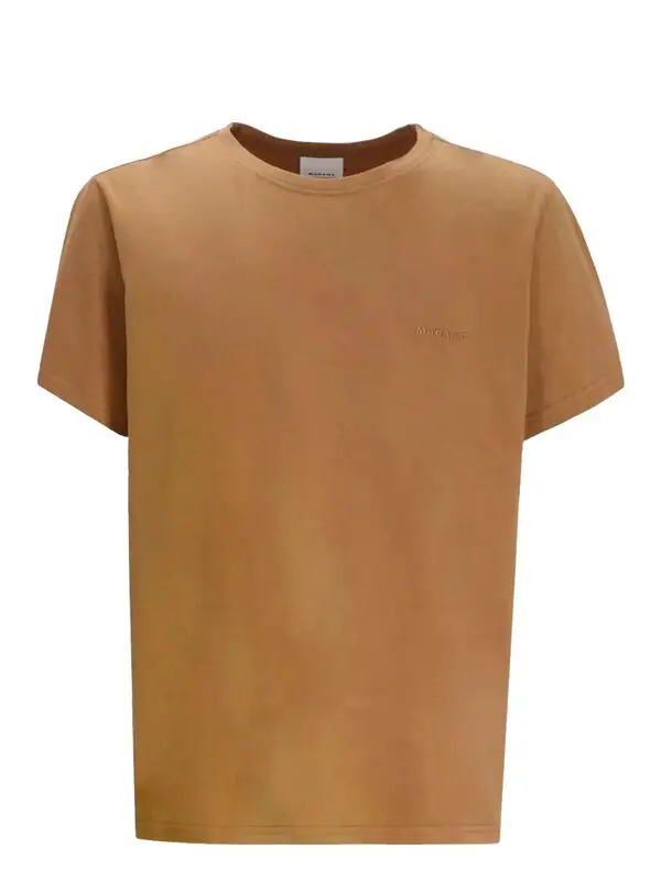 MARANT Zaffern Logo-embroidered Cotton T-shirt - Brown