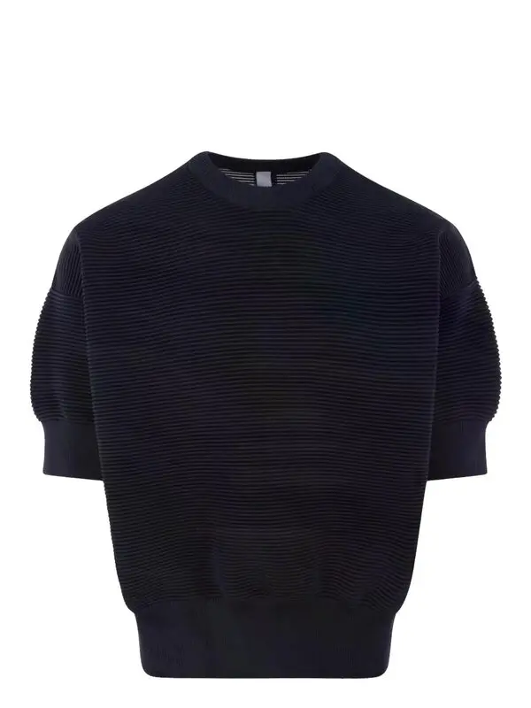 CFCL Fine-ribbed Crew-neck T-shirt - Blue