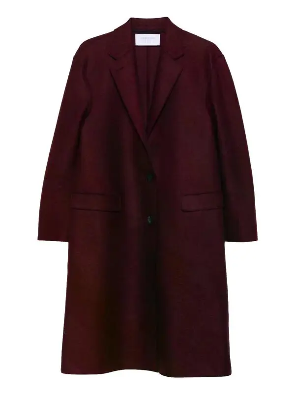 Harris Wharf London Chester Wool Coat - Red