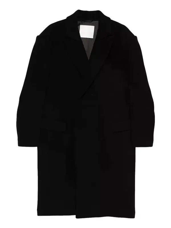 YCH Double-breasted Coat - Black