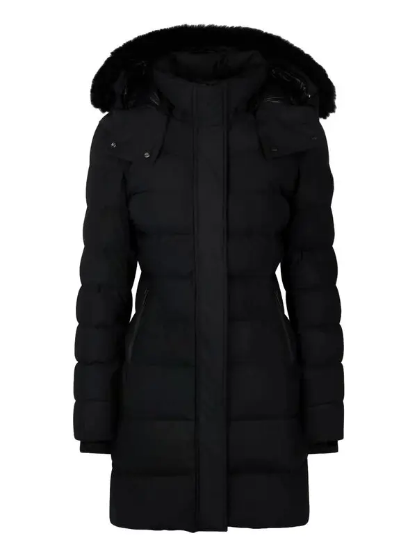 Moose Knuckles Fur-trimmed Puffer Coat - Black