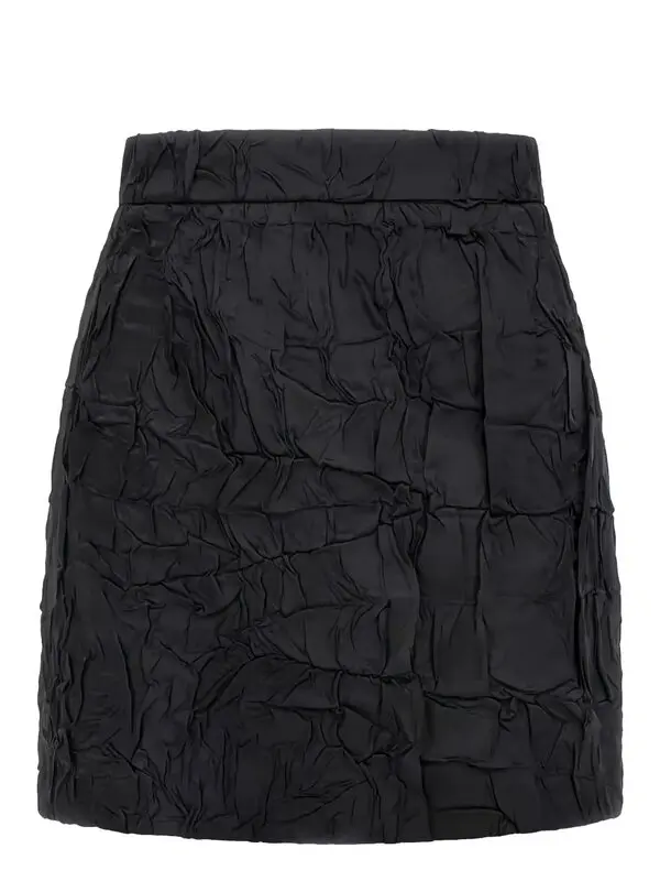 Roberto Cavalli Textured Mini Skirt - Black