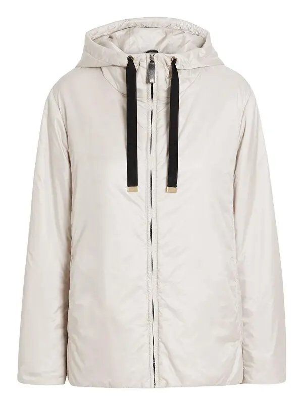 Max Mara Padded Hooded Shell Jacket - Stone