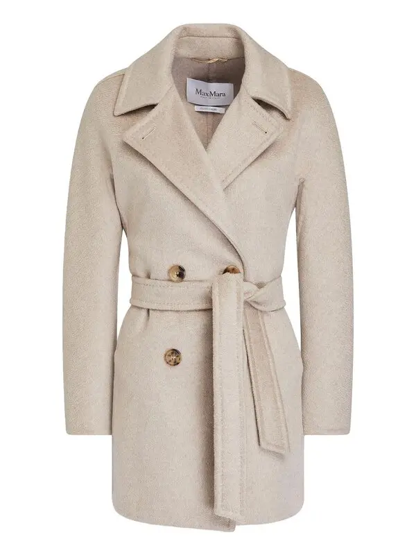 Max Mara Ragusa Double-breasted Cashmere-felt Coat - Mushroom