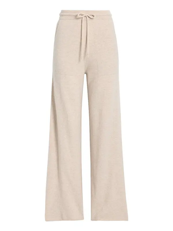 Max Mara Rino Wool And Cashmere-blend Wide-leg Pants - Beige