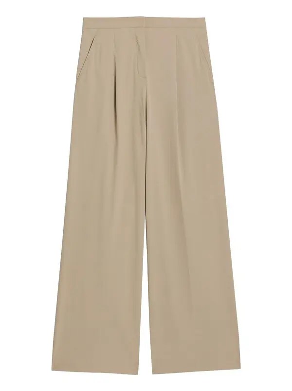 Max Mara Bonn Stretch-jersey Wide-leg Pants - Beige