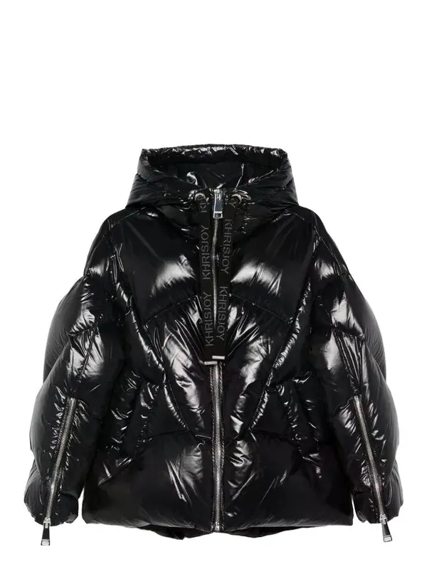 Khrisjoy Hooded Quilted Puffer Jacket - Black