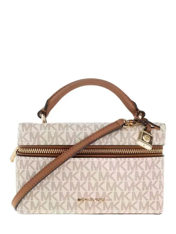 Michael Kors Jana Monogram-logo Crossbody Bag - Neutrals