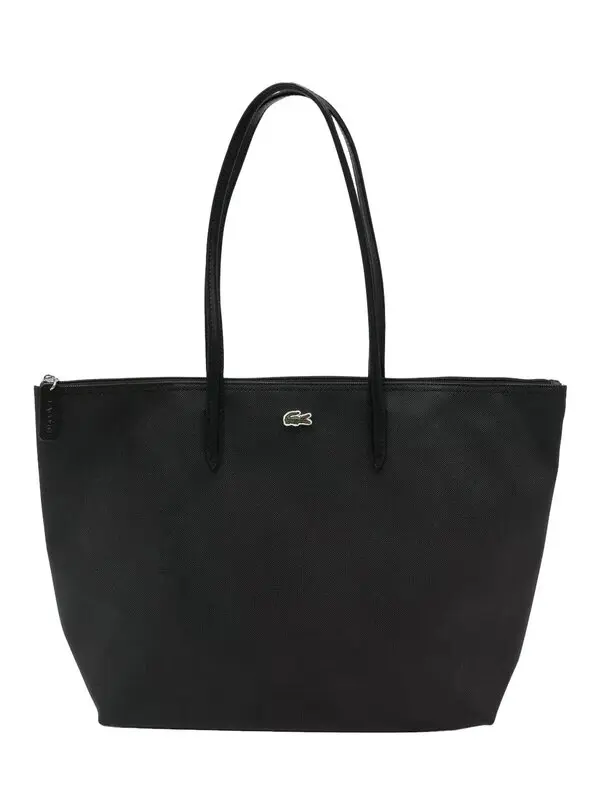 Lacoste Logo-embroidered Tote Bag - Black