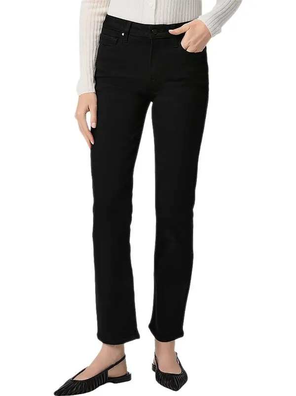 Paige Cindy Straight Leg Jeans - Black Shadow
