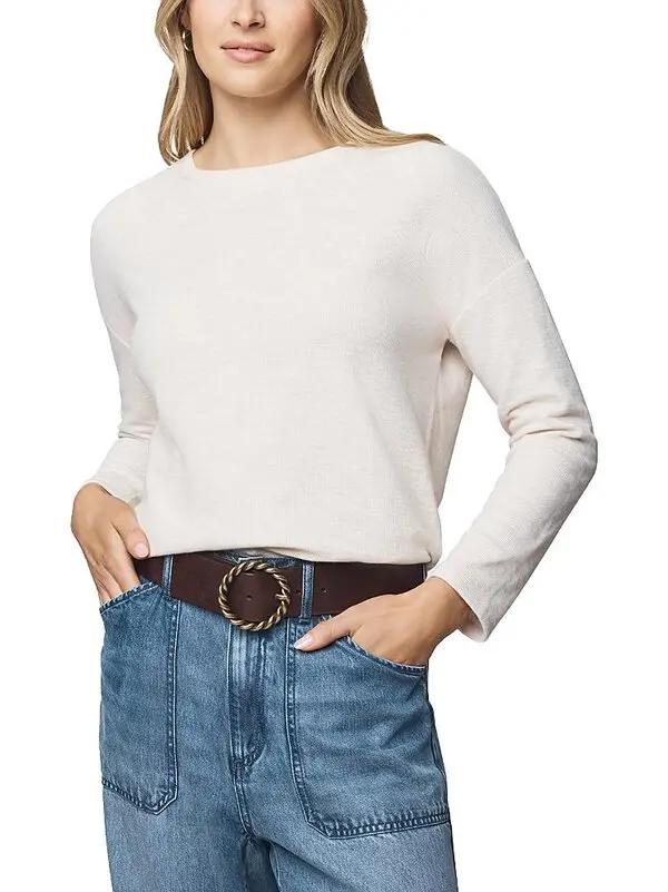 Splendid Callista Long Sleeve Tee - Pale Oak Heather
