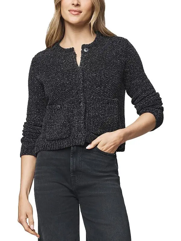 Splendid Cropped Cardigan - Lead