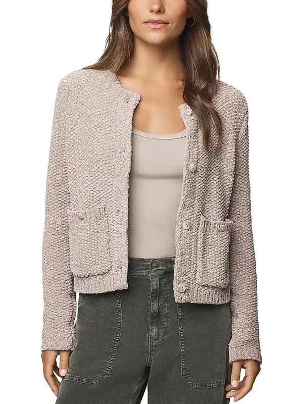 Splendid Cropped Cardigan - Pale Oak