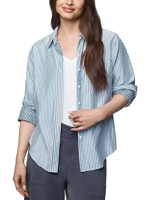 Splendid Kenna Shirt - Ice Navy/white