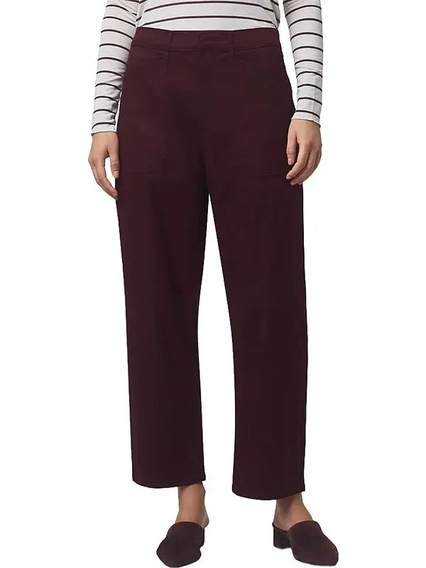 Splendid Carissa Twill Pants - Dark Plum