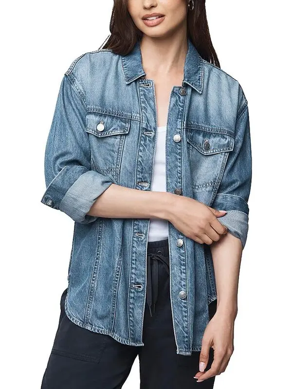 Splendid Soft Denim Shacket - Indigo